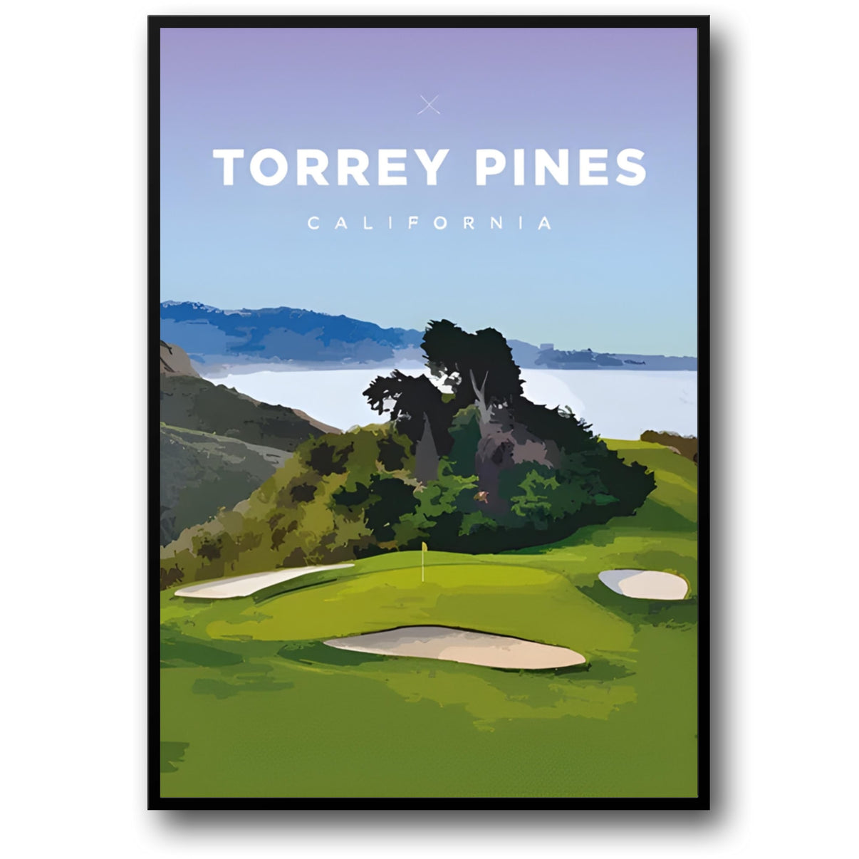 Torrey Pines | California Golf Course Tribute – Wall Of Art Studio